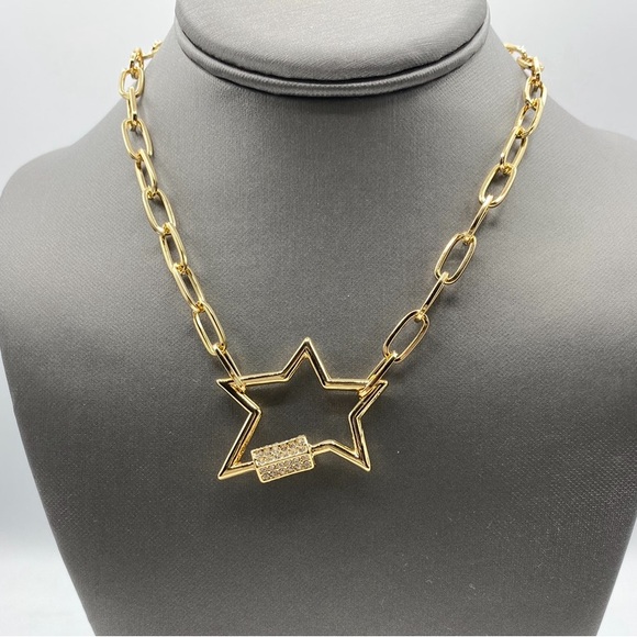 Crystal Avenue | Jewelry | Crystal Avenue Star Chain Link Necklace ...